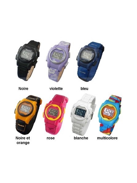 Black and orange Vibrating reminder watch for deaf and hearing impaired