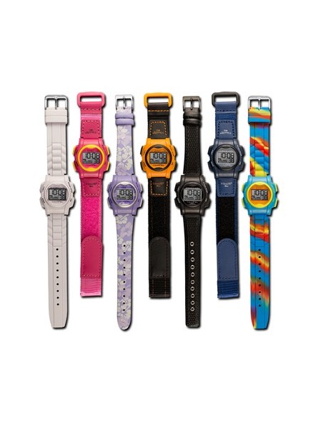 Black and orange Vibrating reminder watch for deaf and hearing impaired